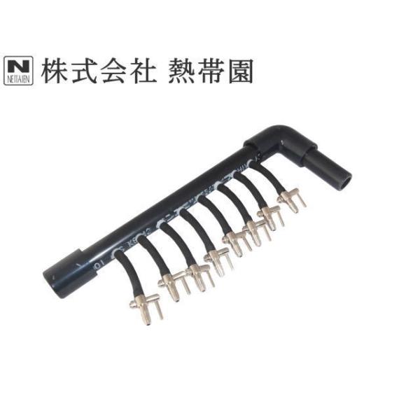 商品名：8連分岐管　エルボ付き※ポスト投函【ネコポス発送】あすつく対象外商品です。エアーポンプ用分岐管VP13浄化槽用ブロワー、大型エアーポンプ用エアー分配器です。純正シリコンホースを使用、ホースを交換して頂ければ、お好きな場所でエアー調整...