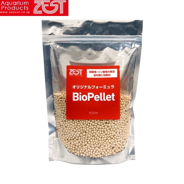 商品名：ゼンスイ　オリジナルフォーミュラバイオペレット500ml独自の配合で、硝酸塩（NO3)、リン酸塩（PO4)を低濃度に！本製品は、生分解性プラスチックを原料に作られたろ過材です。液体状の同様の製品と比べて急な水質変化を起こさないので、...