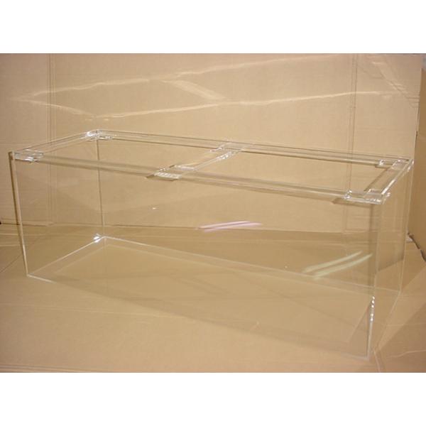 アクリル水槽　横1500ｘ奥行450ｘ高さ600mm　板厚10、底8mm※受注製作品、納期は約3週間頂いております。下記追加オプションご希望の方はお買い上げ後、要望欄へご記入下さい。■オーバーフロー加工加工位置はご指定頂けます。給排水一体型...