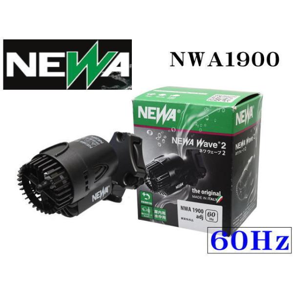 商品名：ネワウェーブ2　NEWA1900adj■西日本仕様60Hｚ地域専用吐出方向を自在に調整出来る水流ポンプ大きく設計された吐出口により、生体に適した太くうねる自然な水流を作り出します。■製品の特徴・水流の吐出方向を自在に調整可能・強力マ...