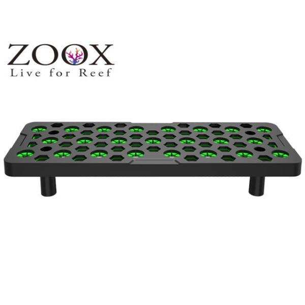 商品名：コーラルフラグスタンドプロ グリーンＺＯＯＸからフラグスタンド新登場！・ブルーLED下の蛍光を発するフラグホールドシリコンを採用・最大23個のフラグプラグをセット可能・通水性に優れた形状で、サンゴの力強い成長を追及・蛍光カラーのシリ...