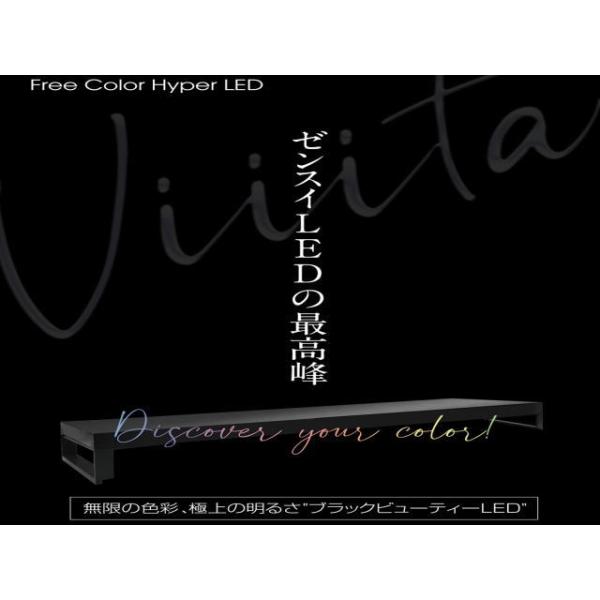 商品名：ZENSUI Viiita ゼンスイ ヴィータ 600無限の色彩、極上の明るさブラックビューティーLED・高級感溢れる漆黒アルミボディ仕上げのハイパワーLEDライト・淡水、海水両用で様々なシチュエーションに対応可能・リモコン操作で1...