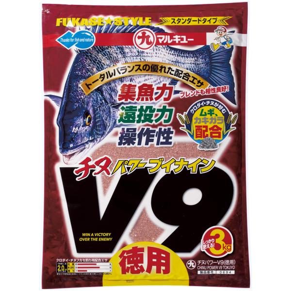 ■2026年4月 新発売！■バランスのとれた特性のスタンダードタイプ。■フカセ釣りに求められる集魚力や遠投力、操作性をバランスよく兼備。■クロダイ・チヌが好むムギやカキガラを配合した、赤い色が特色の配合エサです。■単品使用はもちろんのこと、...