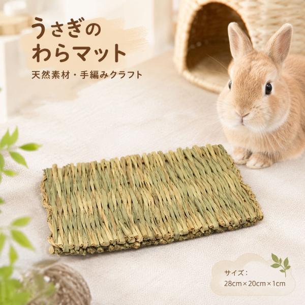 【高級天然素材】本製品は天然芝を使用しており、健康的で安全で、かわいいペットにも安心してご使用いただけます。【パッケージ内容】わらマット3枚。サイズ：約28*20*1cm 重さ：約230g。【特徴】麦わらマットは冬は暖かく、夏は涼しく、小さ...