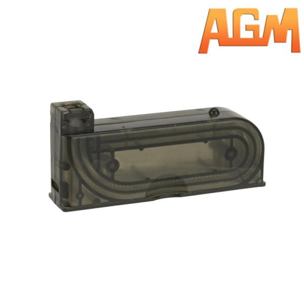 ・メーカー：AGM・材質：ABS樹脂・装弾数：24発 スプリング給弾式・対応機種：AGM L96エアコッキングシリーズ※取付の際、ご自身で調整・加工が必要となる場合が御座います。