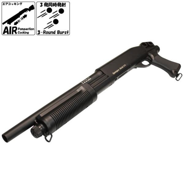 ※店頭とWEB SHOPでは販売価格が異なる場合がございます。●メーカー：CYMA●全長：640mm●重量：1134g●マガジン：シェルマガジン（1シェル：30発）●材質：ABS●ポンプアクション式●3発同時発射式