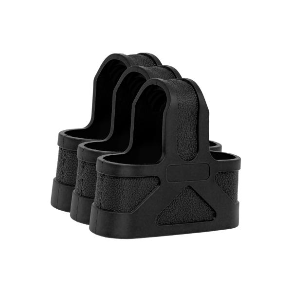 ・メーカー：UFC・材質：ラバー・3個入り・対応：M16/M4 STANAGマガジン系各種5.56mmSTANAGマガジンに対応するマガジンラバーです。マガジン底部に装着し、リロード・ポーチへの抜き差しの補助として使います。