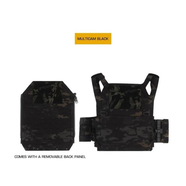 アメリカのタクティカルシーンで注目を集めるRONIN TACTICS（ローニン・タクティクス）の プレートキャリアを再現したベストになります。・材質：コーデュラ・重量：約850g・総重量（パッケージ込み）：約870g・サイズ：約42*37*...