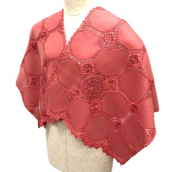 [商品名]　京やR176 和装ショール レースショール レース カシミア混　ウール×シルク　和装洋装兼用 ストール オールシーズン 袷 単衣 夏着物　参考定価27000円の品　[サイズ]　長さ：152cm　幅：45cm※採寸は全て弊社スタッ...