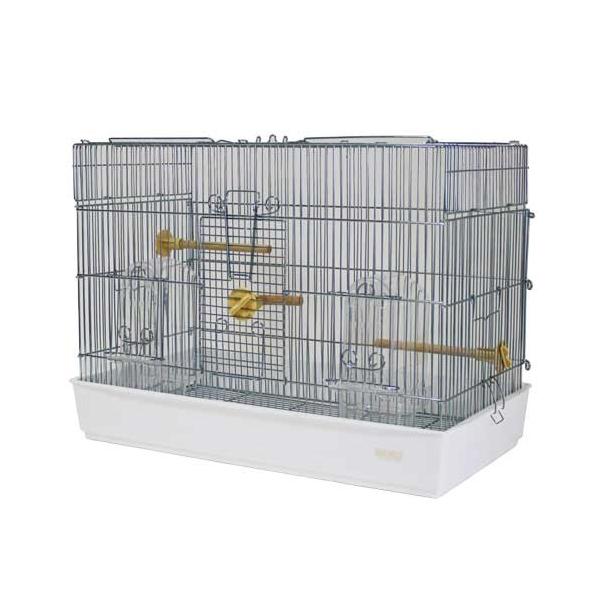 文鳥、セキセイインコなどの小鳥用手のりケージです。横幅がワイドで奥行きがコンパクト！コンパクトなデザインながら、数羽飼いにもオススメです。手のり用扉（中央扉）も天井も大きく開くので、放鳥時には扉や天井から小鳥たちが喜んで飛び出していく姿が見...