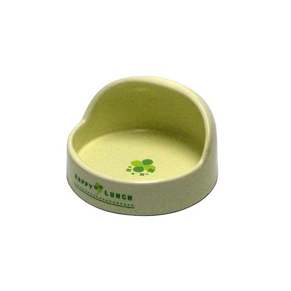 安定感がある陶器製の食器です口までの高さが低い小動物に合わせた食器高でフード部分が広く開いて食事のジャマになりません皿底には愛らしいクローバーモチーフ付きウサギ・モルモット・チンチラ・デグー・小鳥などにピッタリのサイズです【サイズ】約　W1...