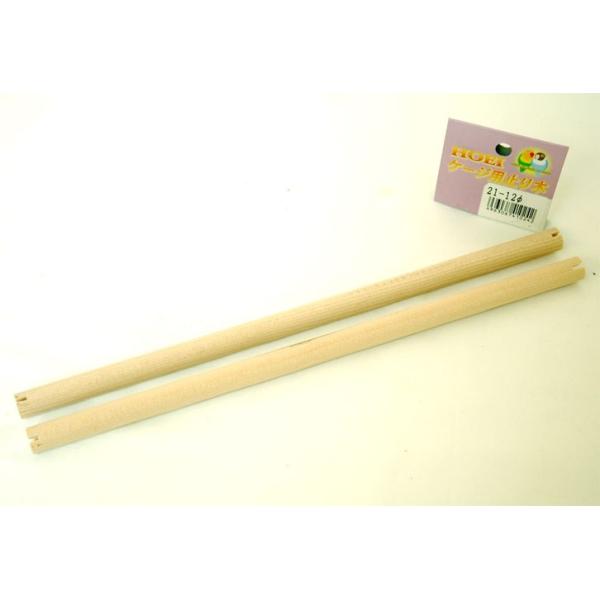 太さ12mmのHOEIケージ専用止まり木です。天然木を使用しています。木材：ツガなど製品サイズ：幅280 ・奥行き12 ・高さ12mm仕様：天然木単品内容数：2本入り【適応ケージ】・２１手のり・２１デラックス（２１ＤＸ）・ハートフルハウスＭ