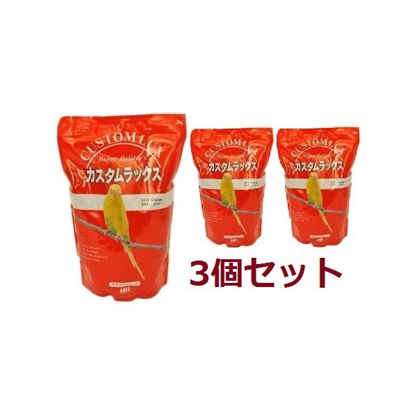 あわ、ひえ、キビ、カナリーシードなど、この他たくさんの穀物がブレンドされたセキセイインコ専用フードです。※カスタムラックスは季節によって配合が変わります。【成分表（100ｇ中）】蛋白質…12.34％脂質…7.92％炭水化物…64.09％灰分...