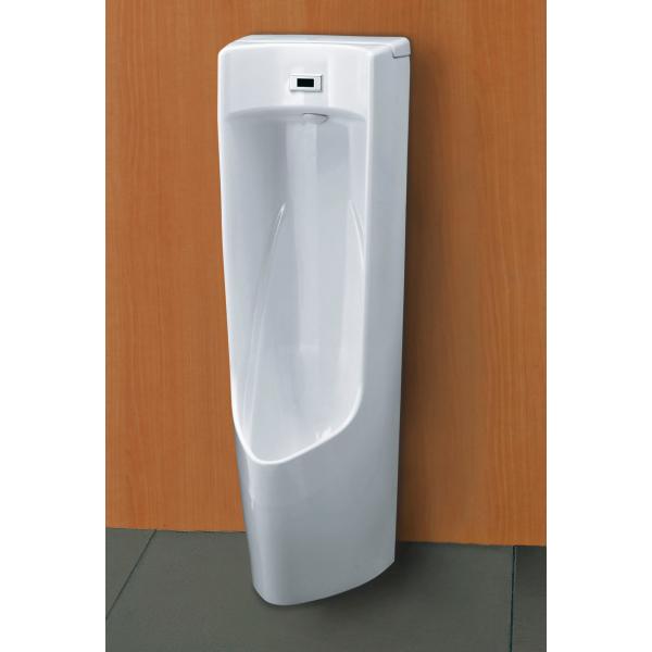 センサー一体形ストール小便器床置タイプ・塩ビ排水管用AC100V仕様：U-A31APアクエナジー仕様（電気工事不要）：U-A31MP・ハイパーキラミック・床置タイプ・塩ビ排水管用・スーパーAI節水カラー：BW1（ピュアホワイト）●仕様をお選...