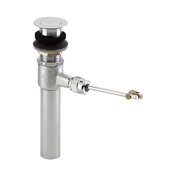 ポップアップ排水金具1 1/4"カラー：クロームキック棒寸法：195mm■国産および米国陶器用■キャッチャー付※陶器の種類によっては適合しない場合があります。※詳細はメーカーホームページ・カタログ等でご確認をお願いします。