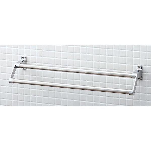 スタンダードシリーズKF-11WS寸法：472×110×82（φ16）【材質】ブラケットカバー/亜鉛ダイキャスト（Ni-Crメッキ）バー/ステンレス