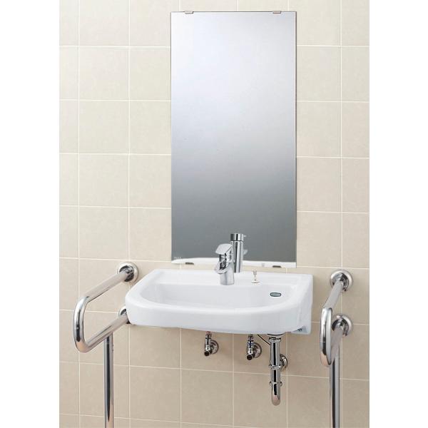 ※注文生産品のため、納期約3週間かかります。L-365FCPR + LF-WF340SYC車いす対応洗面器シングルレバー混合水栓壁給水・壁排水（Pトラップ）寸法：600×530容量：7.5Lカラー：BW1（ピュアホワイト）【セット内容】車い...