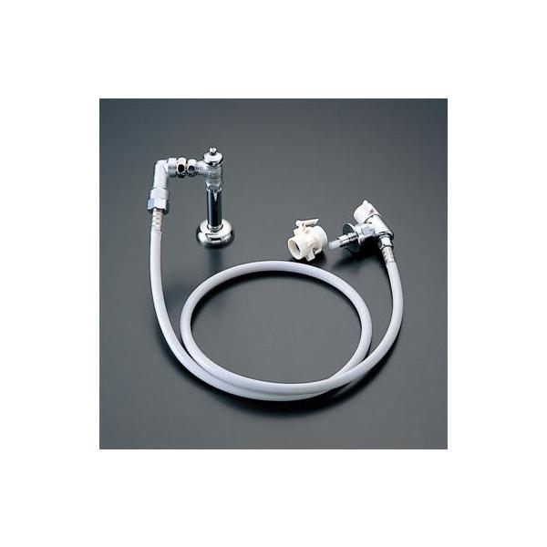 洗濯機用立水栓（緊急止水）樹脂配管用ハンマーセーフ逆止弁ホース抜け時に瞬時に水を止める緊急止水弁付き洗濯機用ホースワンタッチ着脱ハンドル90°開閉※写真はイメージ画像となります。詳細はメーカーホームページ・カタログ等でご確認をお願いします。