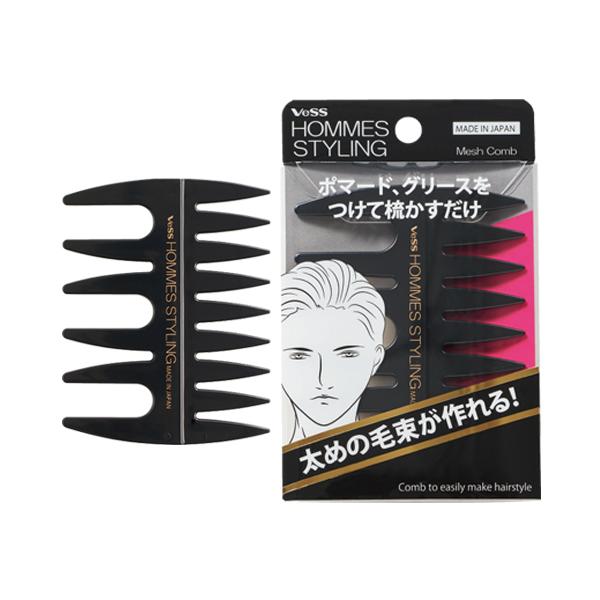 ※パッケージは予告なく変更となる場合がございます。【商品名】HOMMES STYLING オムズ スタイリング メッシュコーム HO-500【サイズ】W69×D5×H89mm【重量】約13g【材質】AS樹脂【耐熱温度】90℃【生産国】日本ヘ...