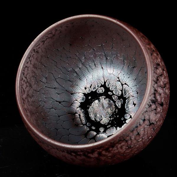 商 品 名：3028ピンク油滴茶盞直径：口径70mm。　高さ：約55mm。【名称】:中国建陽(コンヤン）。職人手作りですので形や色、大きさは１つ１つ異なります。※厳重に梱包しておりますが、陶器の性質上、配送時に強い衝撃が加わると稀に破損の恐...