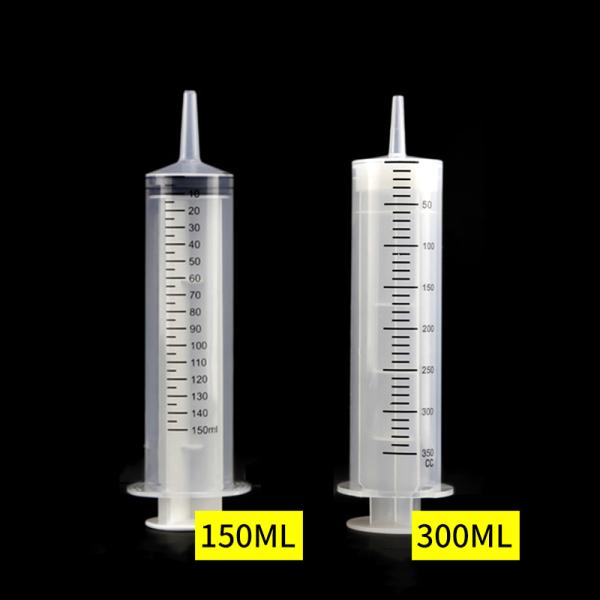 シリンジ 150ml/３００ｍｌ ペット 流動食 注射器 給水器 哺乳器 猫 犬 用品 薬 補助 注入器 液状の薬、錠剤 散歩 整備　車　ブレーキ　エア抜き　コスプレ　洗浄　浣腸素材：プラスチック＋ゴム製容量：約150ml/３００MLサイズ...