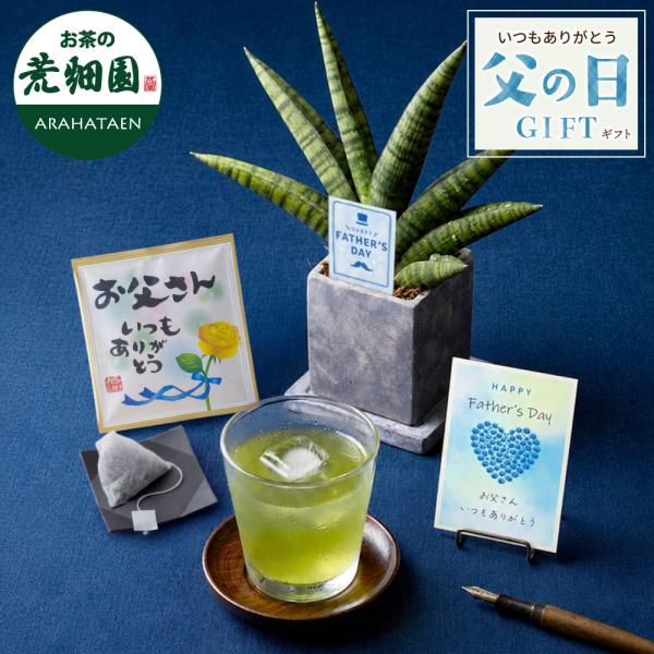 【発売日：2026年06月18日】今年の父の日は、観葉植物と静岡茶のセットで感謝の気持ちを伝えてみませんか？日頃の感謝を伝える、観葉植物「サンスベリア」と「深むし茶」の一煎ティーバッグを合わせた父の日限定ギフトセットです。スタイリッシュなス...