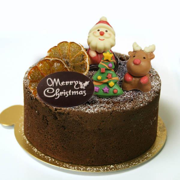 【12cmホール/冷凍便/送料別】上質なココアとチョコレートをふんだんに使った濃厚なチョコレートケーキに、オレンジピールで爽やかな香りと甘さをプラスした高級チョコレートのようなゴージャスなケーキ。そのオレンジ風味のチョコレートケーキにみかん...