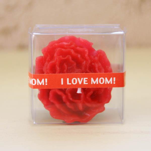 かわいいカーネーション型キャンドル真っ赤で細かく花びらが表現されゴージャス。 口に入っても安心な素材でできていますので、アルミホイルを敷いてケーキにも飾れます。プレゼントに添えたり、ケーキに飾ったり、お母さんに日ごろの感謝の気持ちを伝えてく...