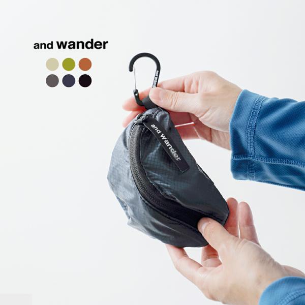 <p>and wander(アンドワンダー)より、シル ミニポーチ “sil mini pouch” をご紹介します。NVISTA社の30Dコーデュラナイロン素材を使用のアンドワンダー「sil mini pouch」です。カラビ...