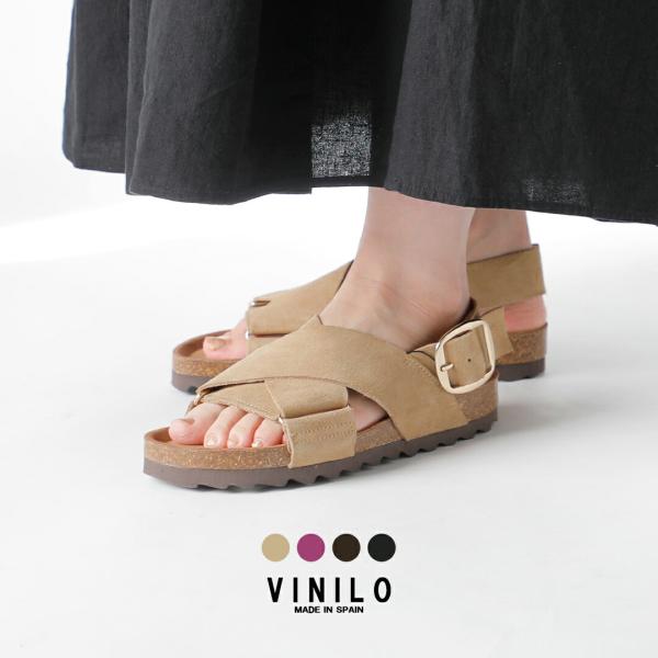 <p>VINILO(ヴィニーロ)より、スエード フラット クロス サンダルのご紹介です。スエードの風合いを生かしたナチュラルな表情が魅力的なサンダル。甲を幅広く覆うデザインは、素足にはもちろんソックスやタイツとも相性◎。肌馴染み...