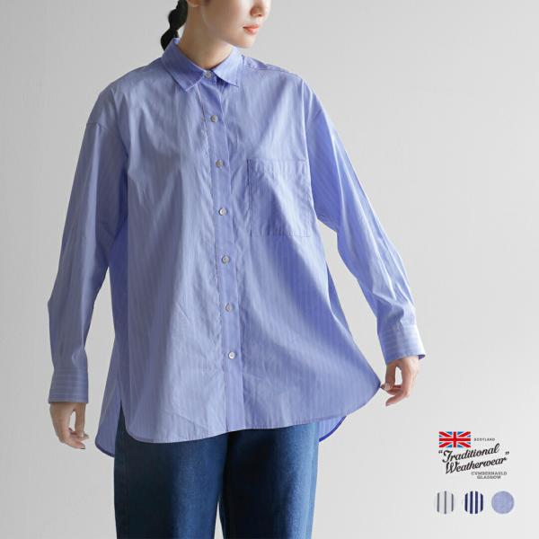 店名：aranciato アランチェート ヤフー店品番：l261kgfsh0328ty商品名:Traditional Weatherwear トラディショナルウェザーウェア ハイカウントポプリン ストライプ ランコーン シャツ RUNCOR...