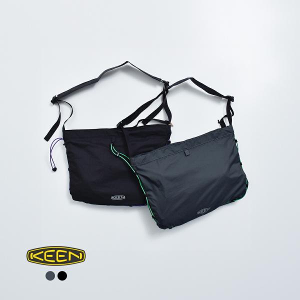 <p>KEEN(キーン)より、ナイロンシェルショルダーバッグ NYLON SHELL SHOULDERのご紹介です。軽量な20DリサイクルナイロンにPUコーティングを施した、機能性と扱いやすさを兼ね備えたショルダーバッグ。マチ部...