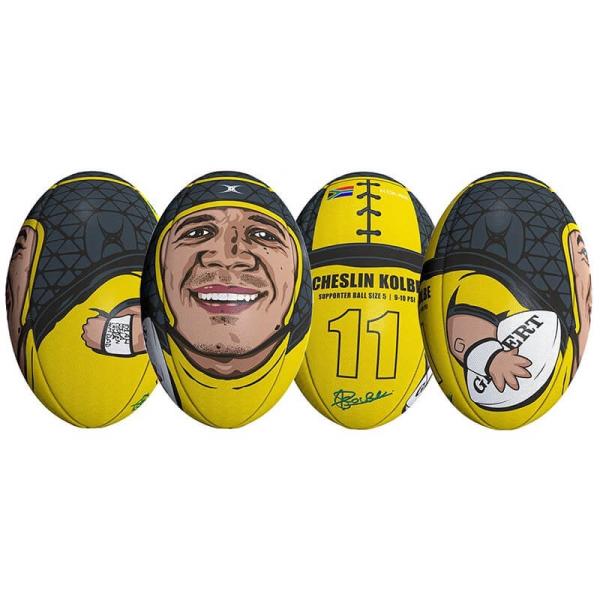 【限定販売】南アの英雄チェスリン・コルビとのコラボボールです。●ボールサイズ：5号●内容：ボール１球※画像はボール正面・側面を写したものです。セットではございませんのでご注意下さい。※発送時、ボールに空気は入っていません。市販のボール用空気...