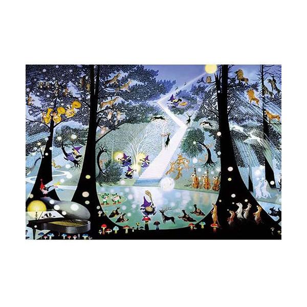 【発売日：2022年06月16日】在庫を共有しており、ご注文のタイミングにより在庫更新が間に合わず、商品の欠品や数量変更となる場合もございます。■商品名：ジグソーパズル 藤城清治 光る森 300ピース(26x38cm)■発売日：2022年0...