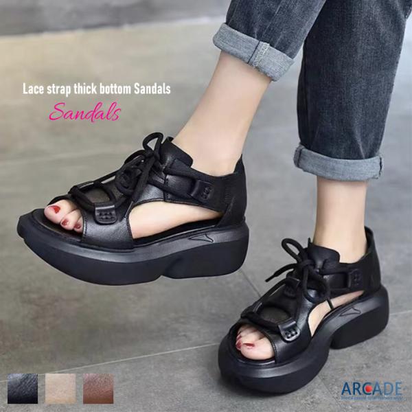 フェミニンで上品な印象も兼ね備えた厚底サンダルふわふわクッションソールで抜群の履き心地の良さを実現！クラシカルなカラーリングで、ふんわりと爽やかな夏コーデにマッチするカラーリングシンプルでぽっちゃりとした愛らしいフォルム！合わせ易いカラーリ...