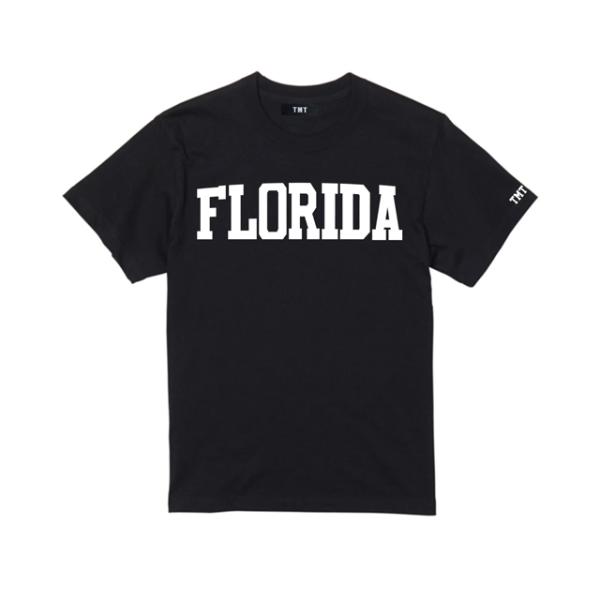5.6オンスの中厚手生地を使用したTMTを代表するロゴ「FLORIDA」のロゴＴシャツ。本体 COTTON 100%