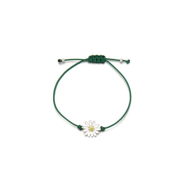 【MAKE A WISH BRACELET DAISY】品番：V20SBR04Pendant : 12.5mm素材BRASS,SWAROVSKICZ, OriginalRodium Plating,Fabric String原産国韓国販売店...