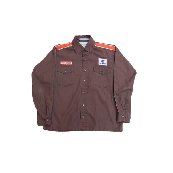 [Brand]　Unitog　　[Color]　Brown / Orange　[Material]　Cotton / Polyester　[Size] 　15H（表記）　肩幅（縫い代〜縫い代まで) 46cm 　　 　　身幅 (脇下から) 6...