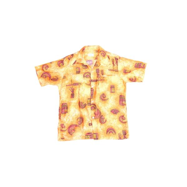 [Brand]　Kole Role　　[Color]　Orange / White　[Material]　Cotton　[Size] 　M程度（表記無しの実寸）　肩幅（縫い代〜縫い代まで) 49cm 　　 　　身幅 (脇下から) 61cm ...
