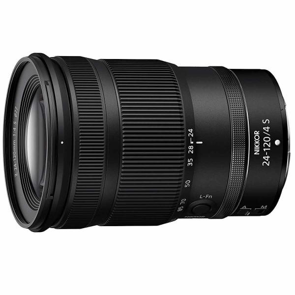 ○ニコン　レンズ　NIKKOR Z 24-120mm f/4 S高い解像力を有する「NIKKOR Z レンズ」の「S-Line」に属し、色にじみを抑えたシャープな描写を実現する5倍標準ズームレンズ。幅広い焦点距離を開放F値4一定でカバーし、...