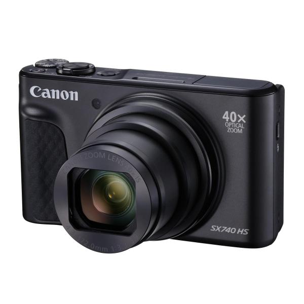 ○CANON　デジカメ　PowerShot SX740 HS [ブラック]新映像エンジン「DIGIC 8」を搭載したコンパクトデジタルカメラ。手ブレ補正機構が進化し高速連写が可能で、4K動画・4Kタイムラプス動画の撮影もできる。広角24mm...