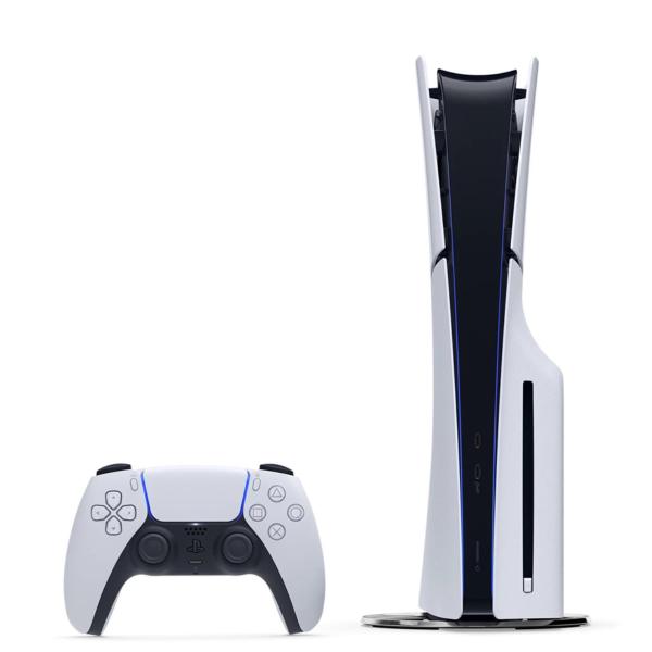 ○SONY　プレイステーション5 CFI-2000A01 [1TB]従来モデルのサイズから30%以上小型化し、Ultra HD Blu-rayディスクドライブは着脱可能となり、本体内蔵のSSDストレージは1TBへと増量。コントローラーの振動...