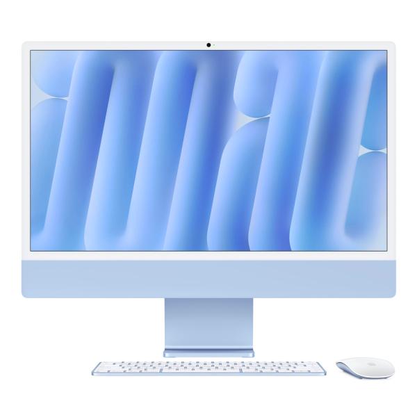 [延長保証対象外]○APPLE　パソコン　iMac 24インチ Retina 4.5Kディスプレイモデル M4チップ 8コアGPU 256GB SSD 16GBメモリ MWUF3J/A [ブルー]「M4」チップとパーソナルインテリジェントシ...