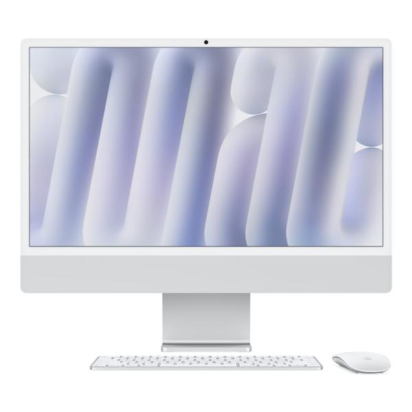 [延長保証対象外]○APPLE　パソコン　iMac 24インチ Retina 4.5Kディスプレイモデル M4チップ 10コアGPU 512GB SSD 16GBメモリ MWUV3J/A [シルバー]「M4」チップとパーソナルインテリジェン...