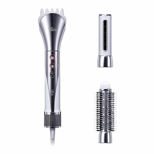 ○MTG　ドライヤー　ReFa BEAUTECH RESETTER RE-BI-02A [ホワイト]プロがヘアブローで作るような、顔がキュッとみえる「ひし形シルエット」を3つのアタッチメントによって再現可能にした軽量スティック型ヘアドライヤ...