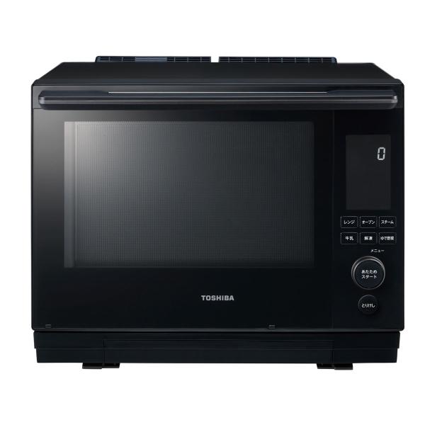 ○東芝　スチームオーブンレンジ　石窯ドーム ER-D5000B(K) [グランブラック]熱風2段350度の「石窯ドーム」を採用したハイグレードモデルの過熱水蒸気オーブンレンジ。総庫内容量30Lでレンジ最高出力は1000W。きめ細かいセンシン...