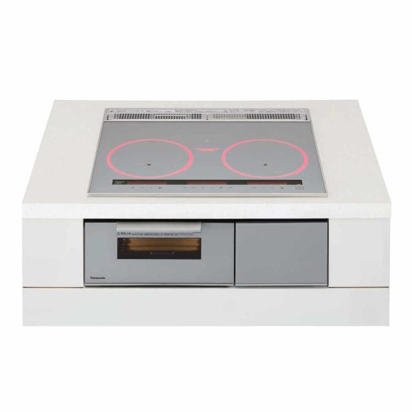 [延長保証対象外]○パナソニック　IHクッキングヒーター　KZ-RB16TS [シルバー]3口IH 鉄・ステンレス対応のビルトインタイプのIHクッキングヒーターBシリーズに属するミドルクラスモデル。揚げ物は高火力（2.0kW）で短時間でカラ...