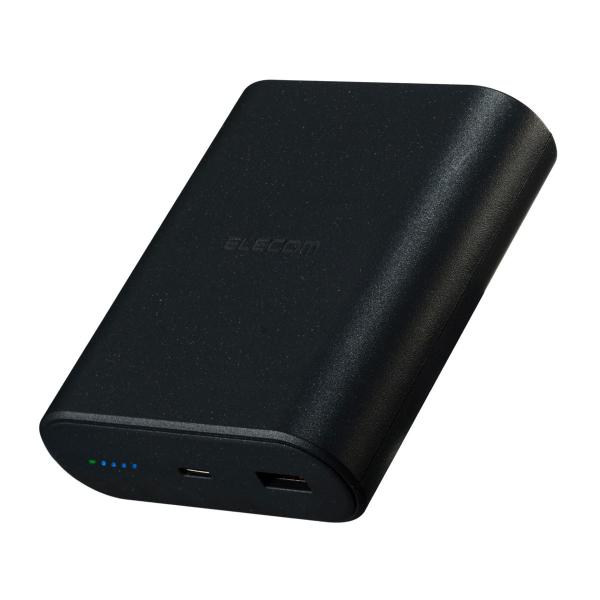 [延長保証対象外]○エレコム　モバイルバッテリー　DE-C55L-9000BK [ブラック]