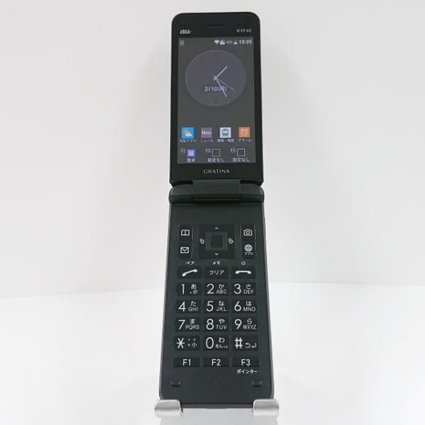 携帯電話 KYF42 京セラ au SIMロック解除〇 ブラック