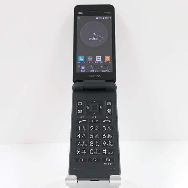 携帯電話 KYF42 京セラ（KYOCERA) au SIMロック解除〇 ブラック